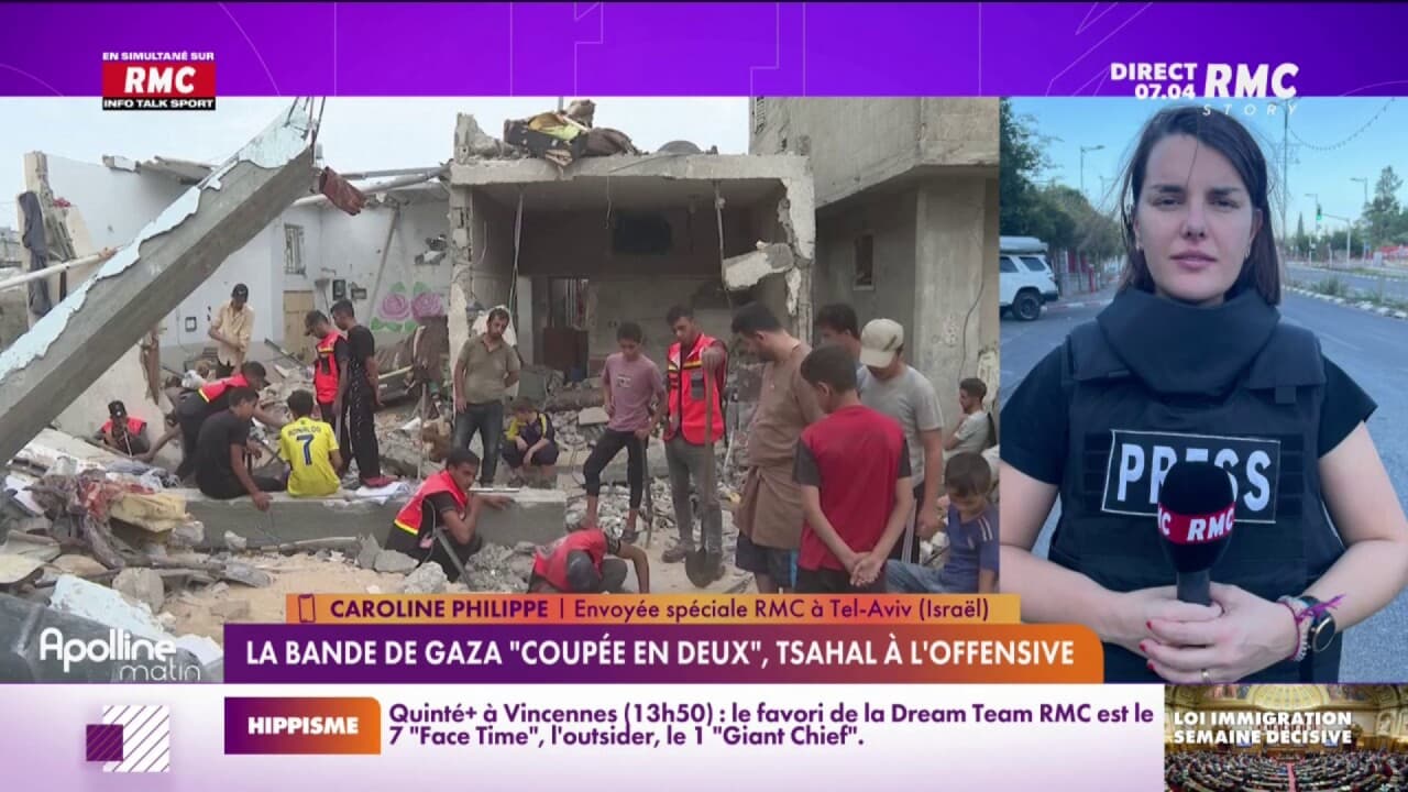 La bande de Gaza "coupée en deux", Tsahal à l'offensive