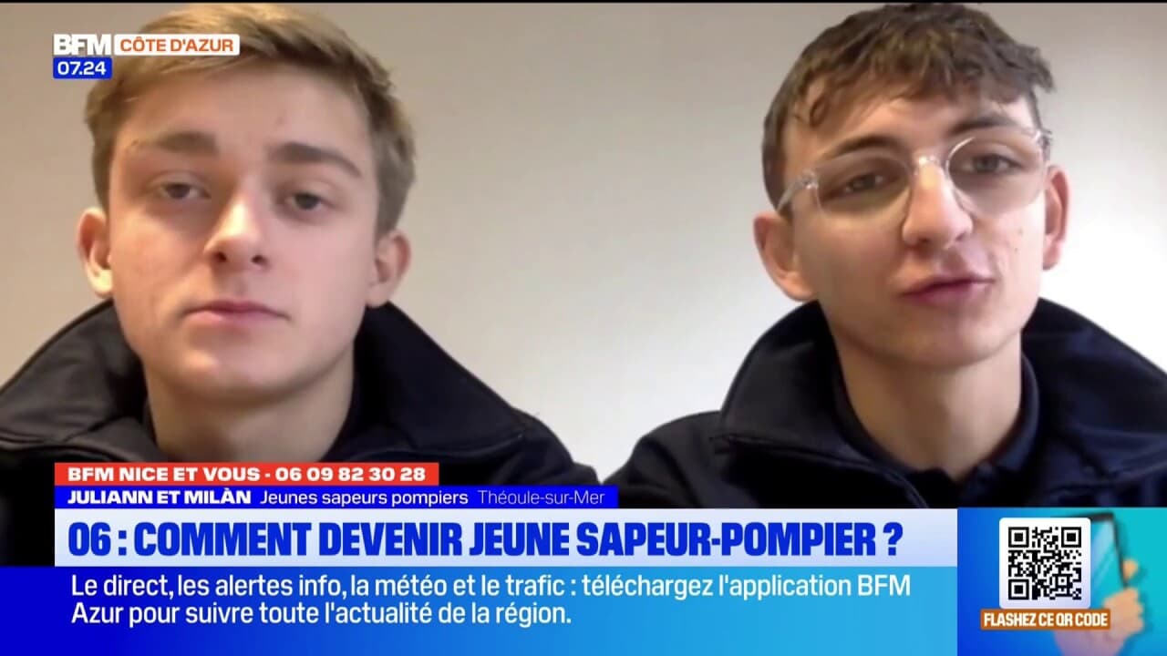 BFM NICE ET VOUS : comment devenir jeune sapeur-pompier dans les Alpes ...