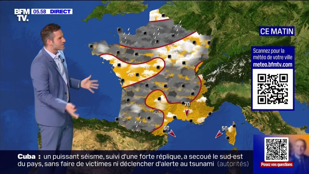 Un temps très gris ce lundi avec toutefois du soleil dans le sud-est de ...