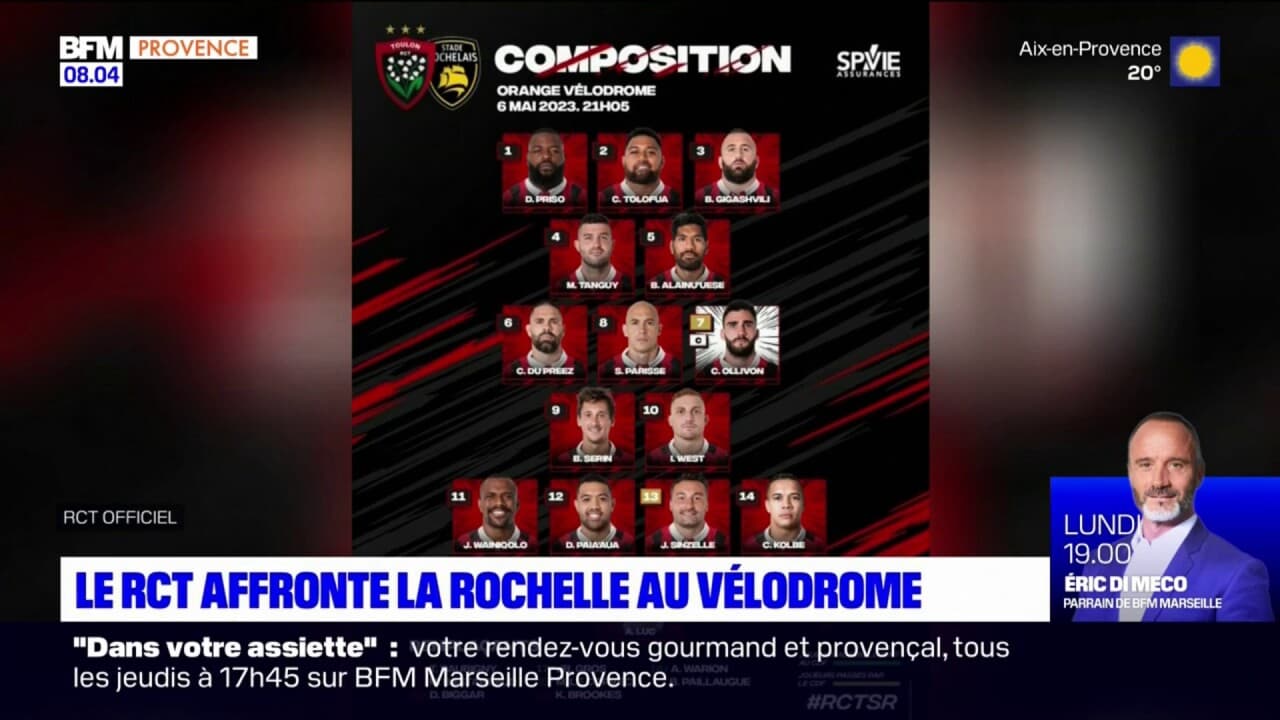Top 14: le RCT affronte La Rochelle ce samedi au stade Vélodrome