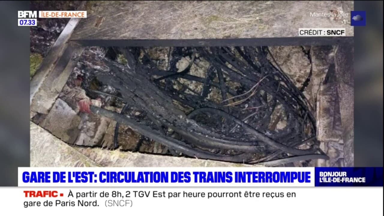 Gare de l'Est: la circulation des trains totalement interrompue à la suite d'un incident ...