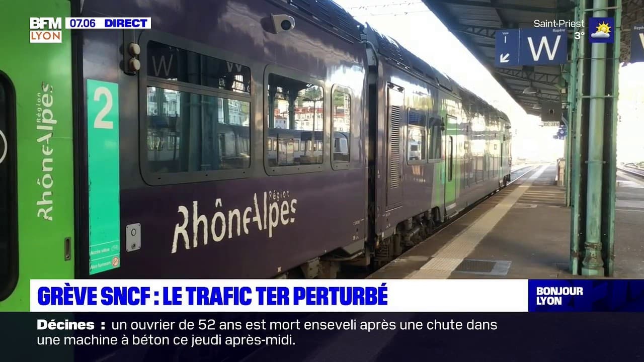 Auvergne-Rhône-Alpes: le trafic des TER perturbé en raison d'une grève à la SNCF