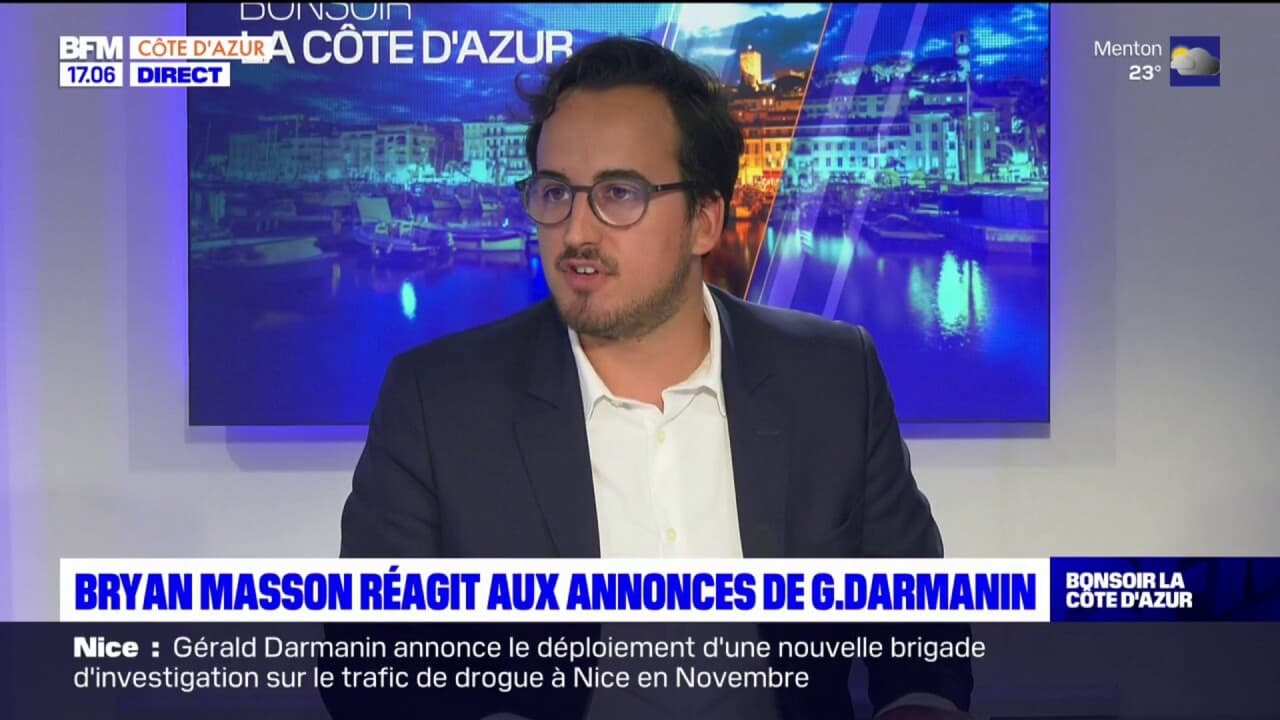 Gérald Darmanin en visite à Nice: la réaction de Bryan Masson aux annonces du ministre de l ...