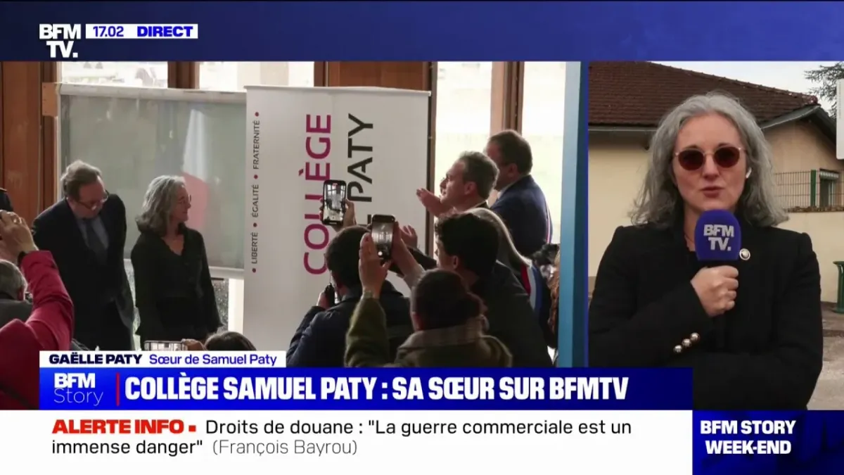 Collège baptisé Samuel Paty: "Un moment très important pour sa famille ...