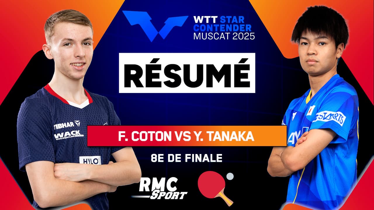 Résumé : Flavien Coton en route pour les 1/4 de finale ? (WTT Star ...