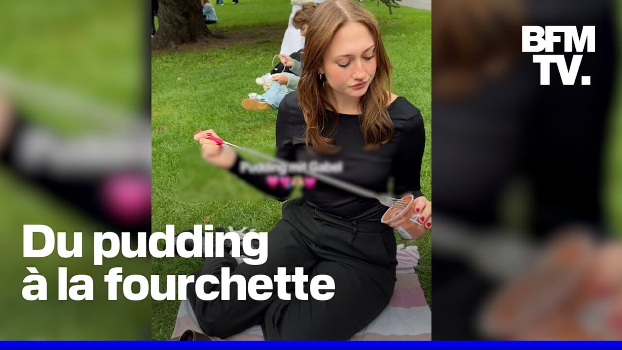 "Pudding mit der Gabel": cette tendance Tiktok qui consiste à manger du ...
