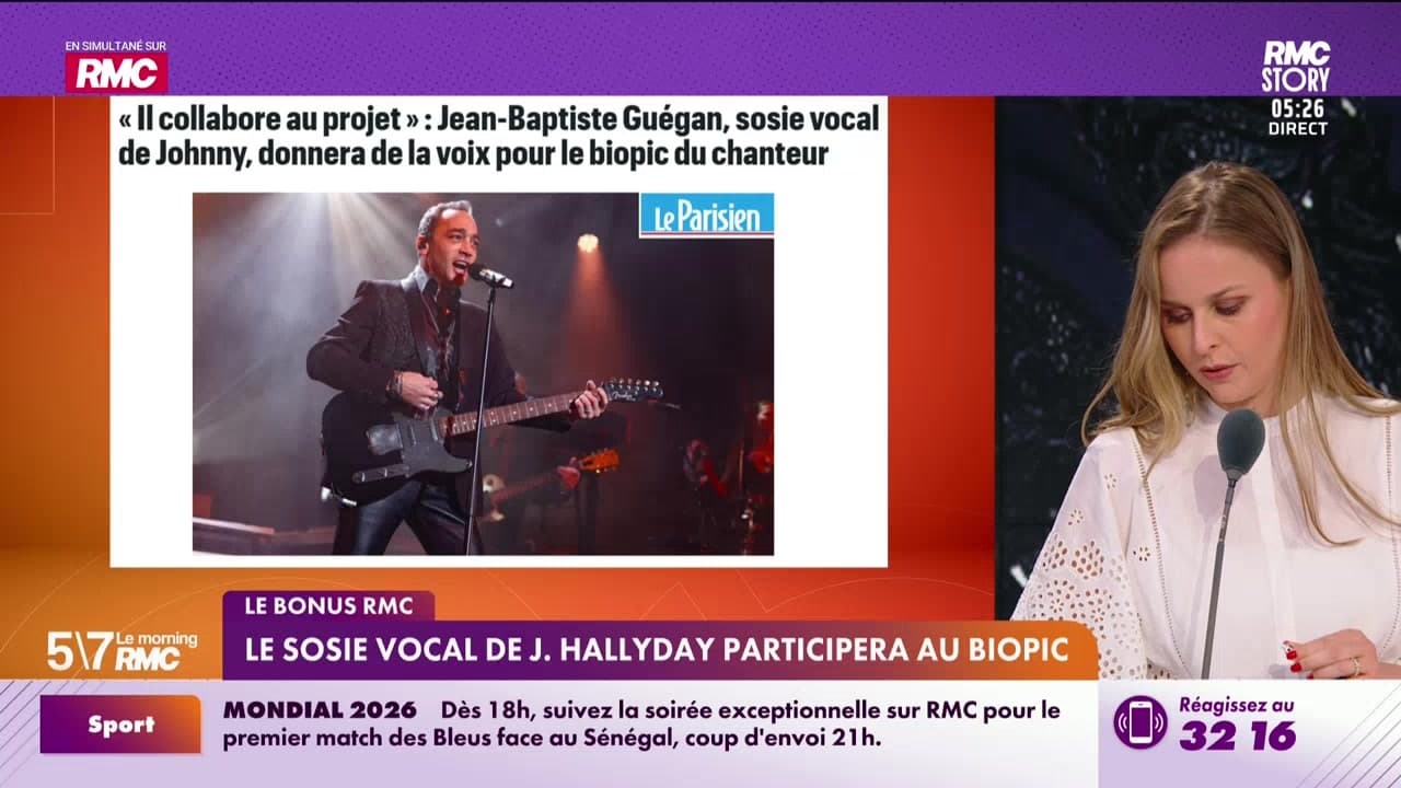Le bonus RMC : Le sosie vocal de Johnny Hallyday participera au biopic ...