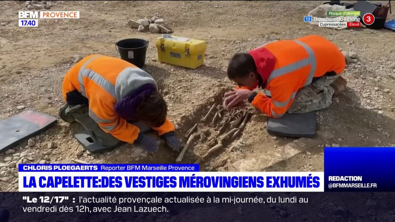 Marseille: des vestiges mérovingiens découverts sur un chantier de La ...