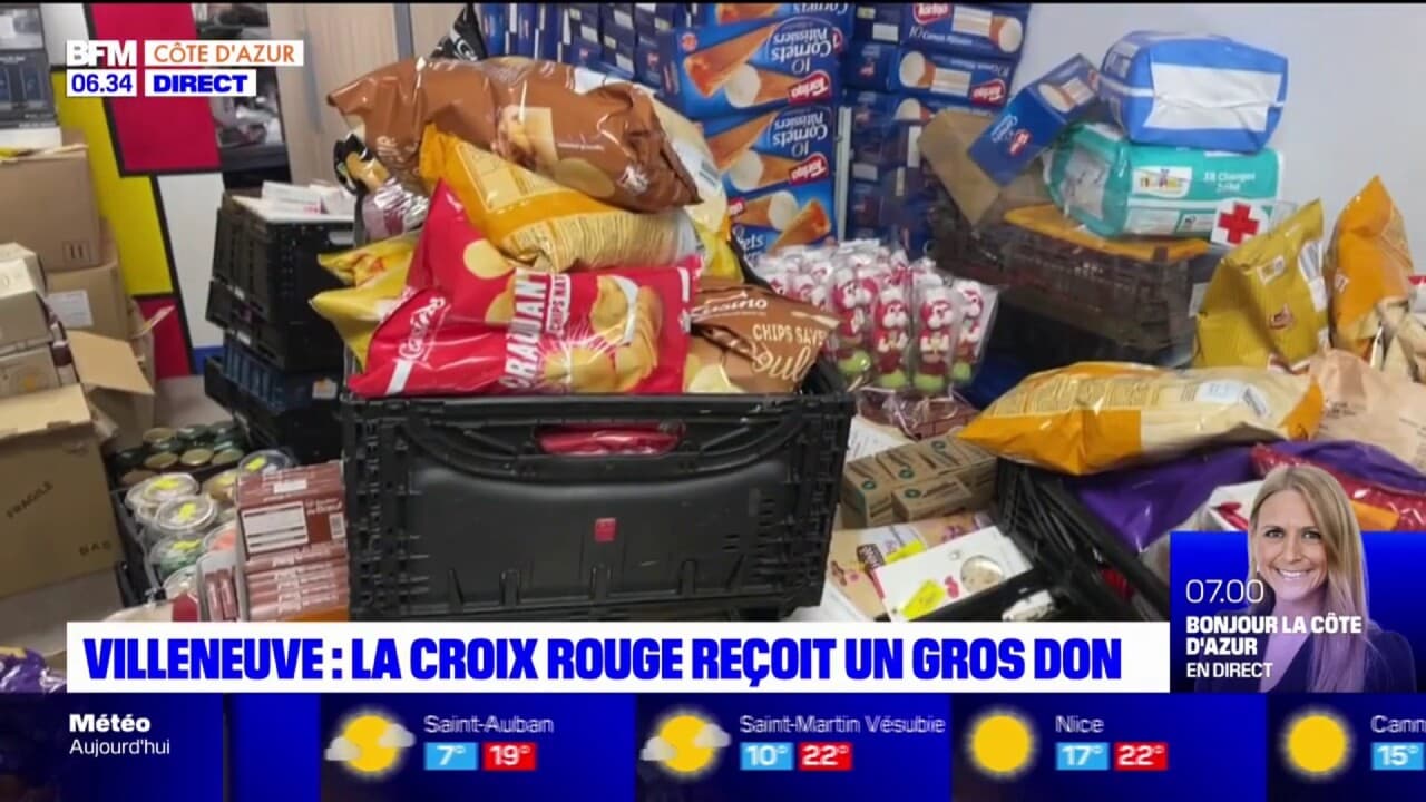 Villeneuve-Loubet: la Croix-Rouge reçoit un don de trois tonnes de ...