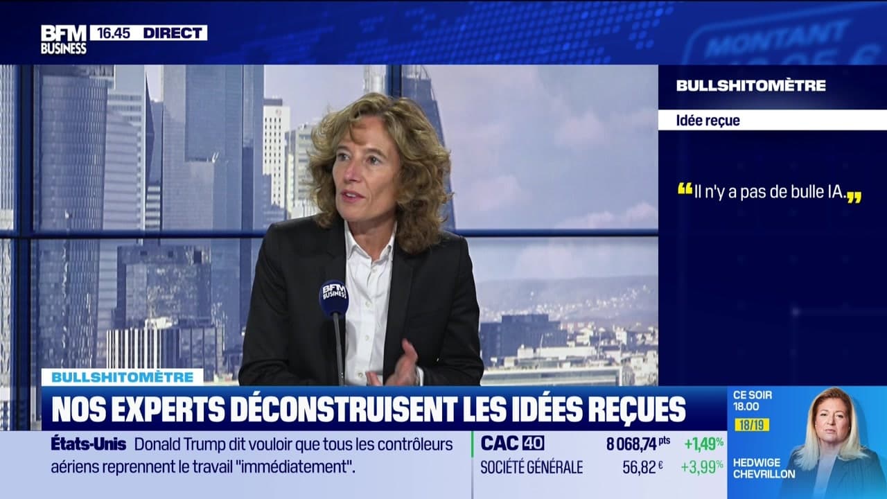 Bullshitomètre : "Il n'y a pas de bulle IA" - FAUX répond Céline ...