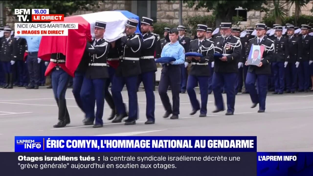 Le cercueil d'Éric Comyn vient d'arriver à Nice pour l'hommage national ...