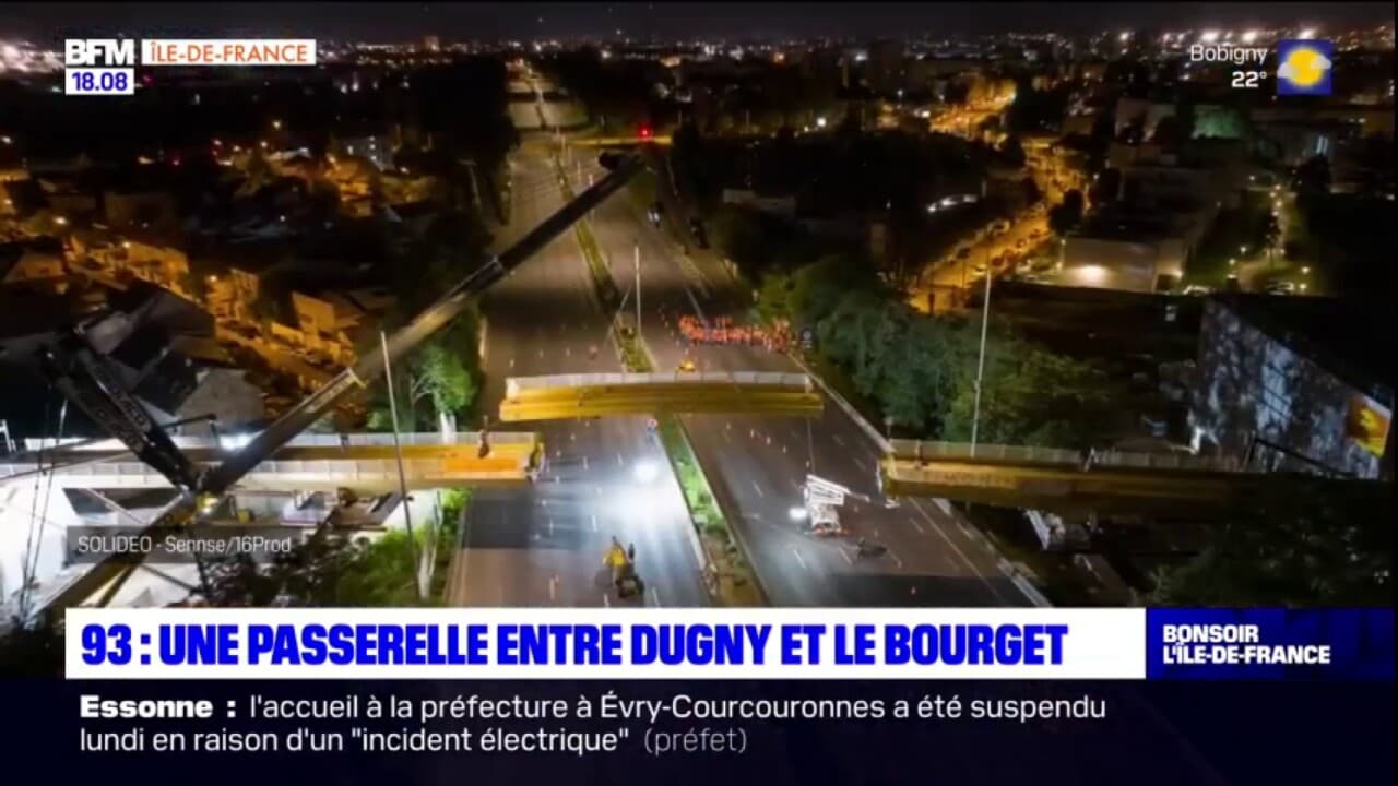 Seine-Saint-Denis: une nouvelle passerelle entre Dugny et le Bourget