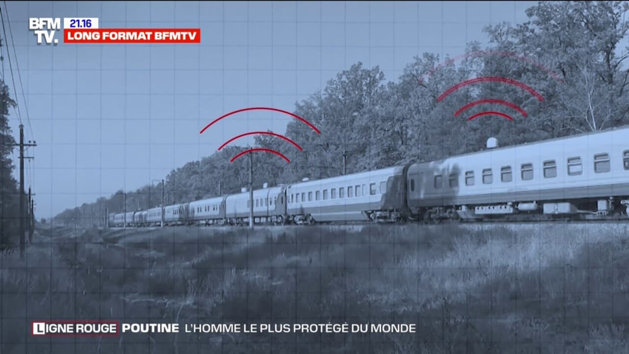 LIGNE ROUGE - Voici le train présidentiel blindé de Vladimir Poutine