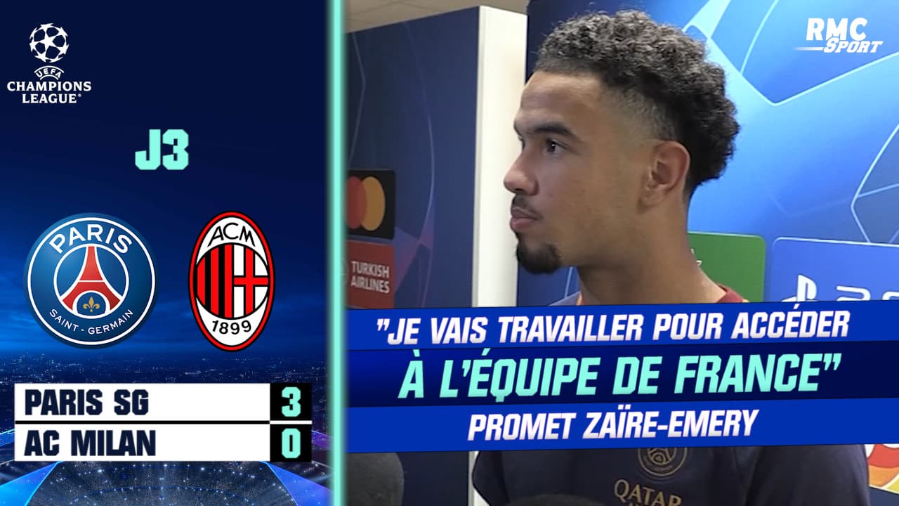 PSG 3-0 AC Milan : "Je vais travailler pour accéder à l'équipe de ...