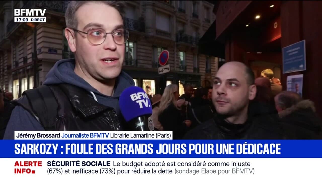 Séance de dédicaces de Nicolas Sarkozy: "Je lui ai dit merci d'avoir ...