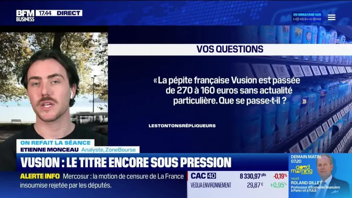 On refait la séance : "Vusion perd 26% depuis le 1er janvier, que se ...