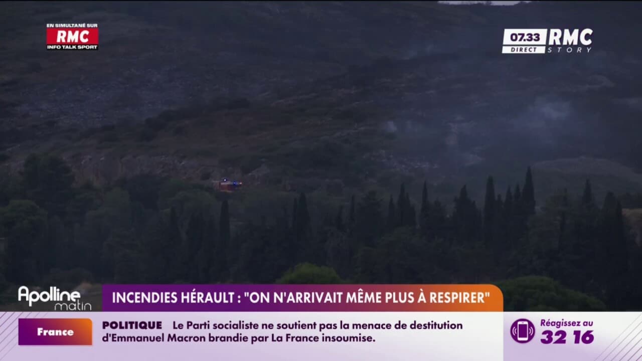 Incendies Hérault : "On n'arrivait même plus à respirer"