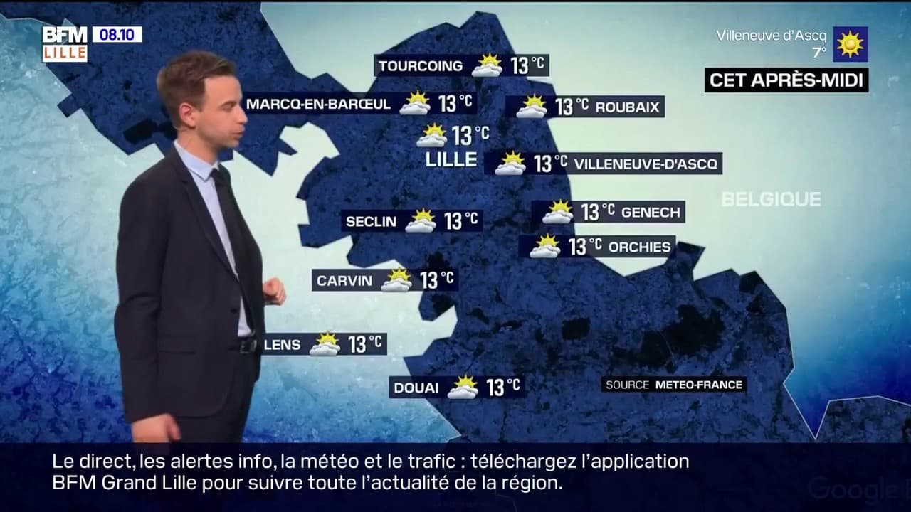 Météo: un ciel nuageux ce dimanche dans le Nord avec des températures n ...