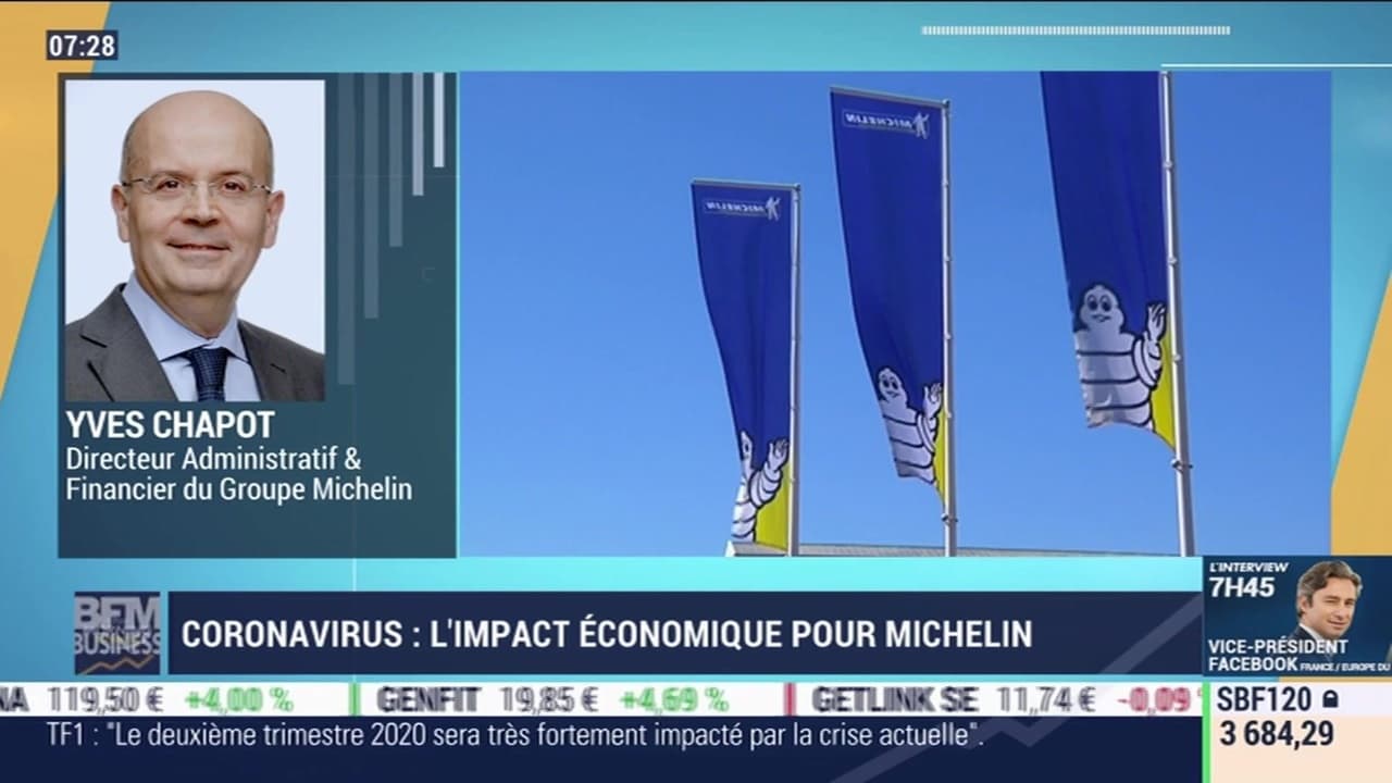 Yves Chapot (Michelin) : Coronavirus, le chiffre d'affaires du groupe ...
