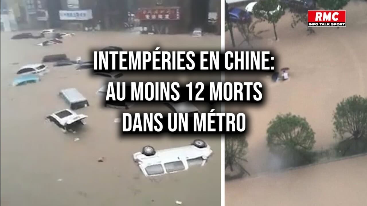 Intempéries record en Chine : au moins 12 morts dans les souterrains du ...