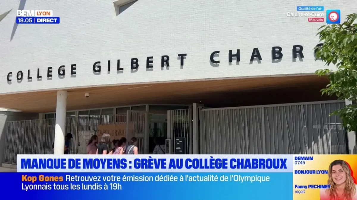 Manque de moyens : 83% des enseignants en grève au collège Gilbert Chabroux