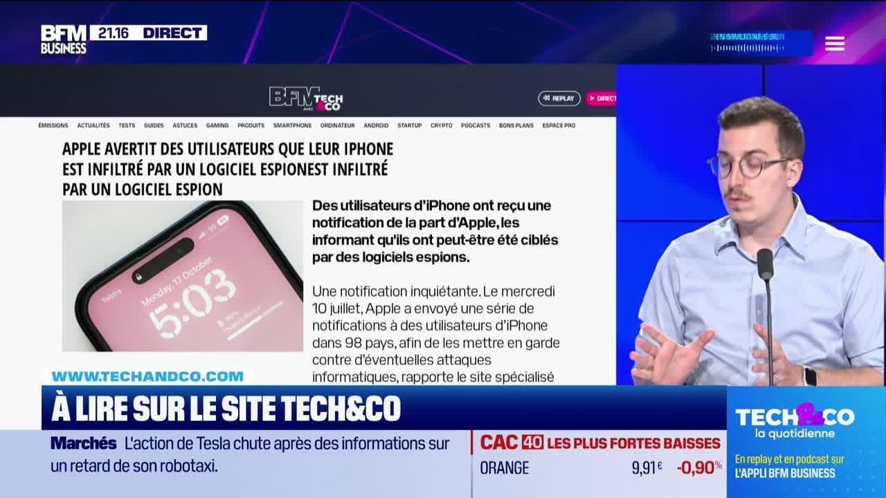 À lire sur le site Tech&Co : Apple avertit des utilisateurs que leur ...