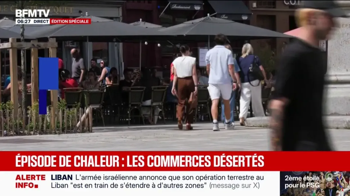 Canicule: les commerces désertés et une chute du chiffre d'affaires ...