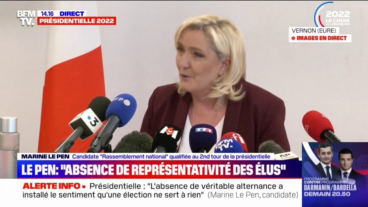 Marine Le Pen veut une "révolution référendaire", en révisant la ...