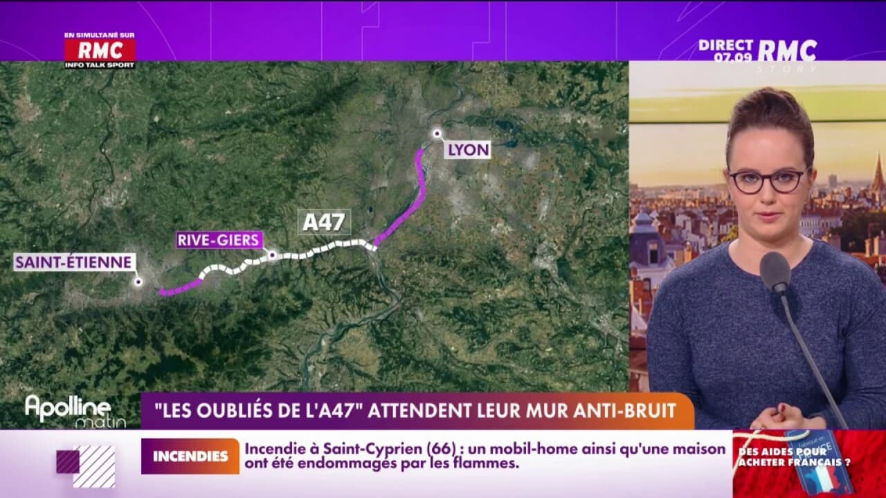 La bruyante A47, entre Lyon et Saint-Etienne, pourrit la vie des habitants