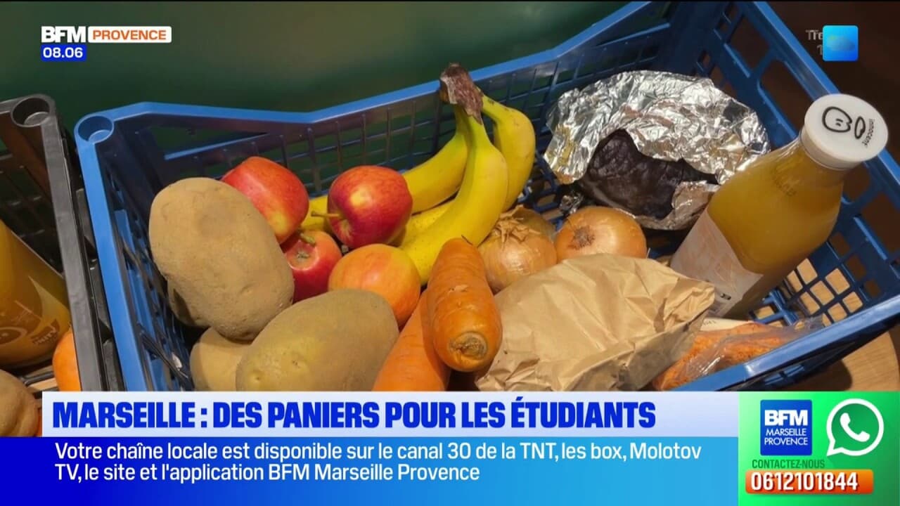 Marseille : une distribution de paniers alimentaires pour les étudiants ...
