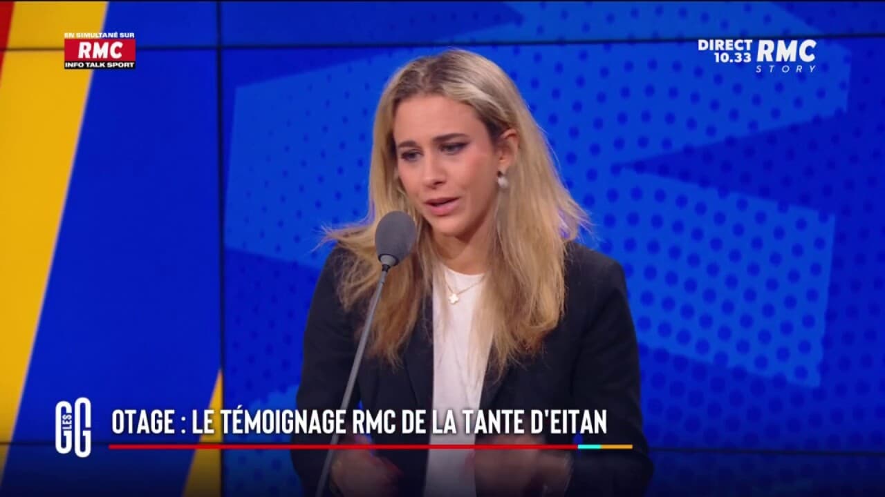 Les larmes de Sarah Saldmann au moment d'évoquer les otages du Hamas