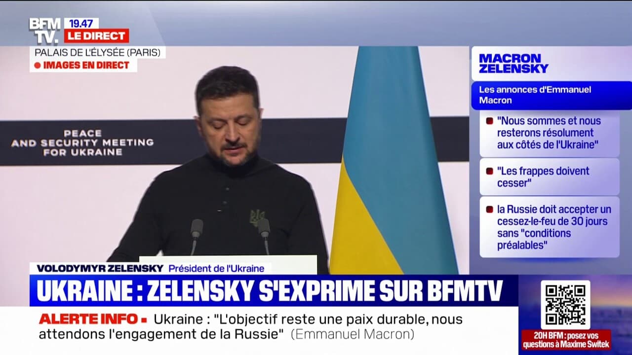 Guerre en Ukraine: "Merci à toute la France pour ce soutien inchangé ...