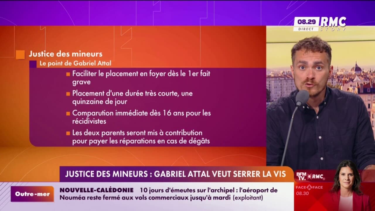 Justice des mineurs : Gabriel Attal veut serrer la vis