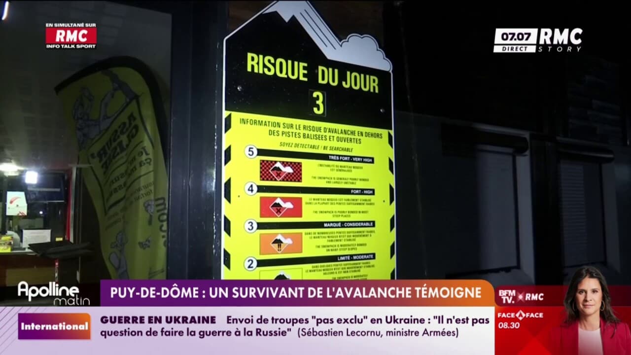 Puy-de-Dôme: Un survivant de l'avalanche témoigne