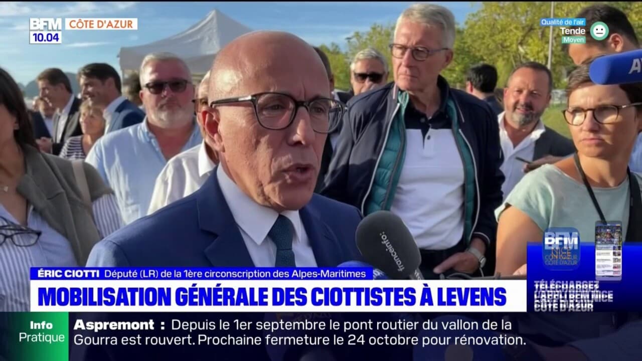 Alpes-Maritimes: Eric Ciotti a fait sa rentrée politique ce samedi à Levens