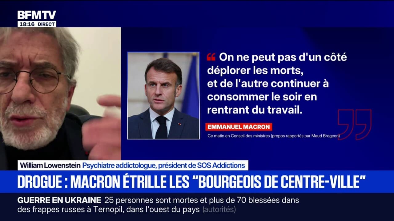 Narcotrafic: William Lowenstein, président de SOS Addictions, dénonce ...