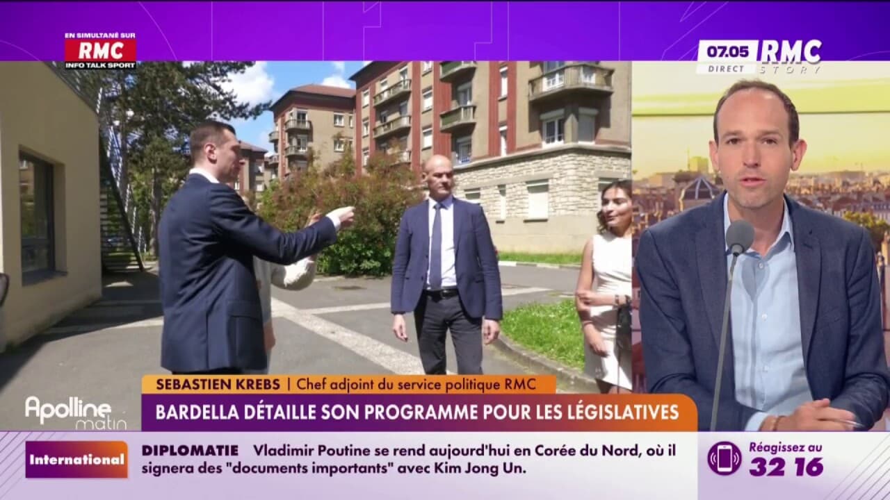 Jordan Bardella détaille son programme pour les législatives