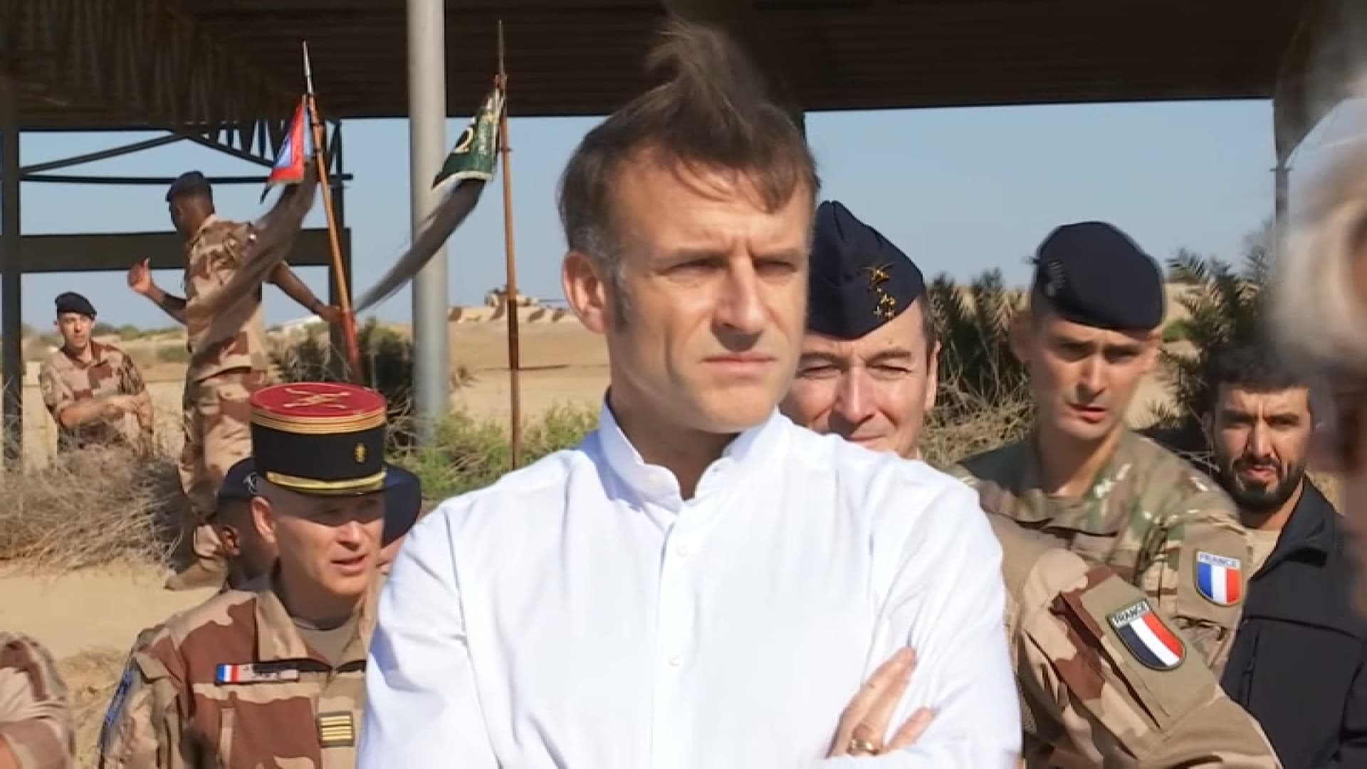 Avec une arrivée en hélicoptère, Emmanuel Macron va participer à l ...
