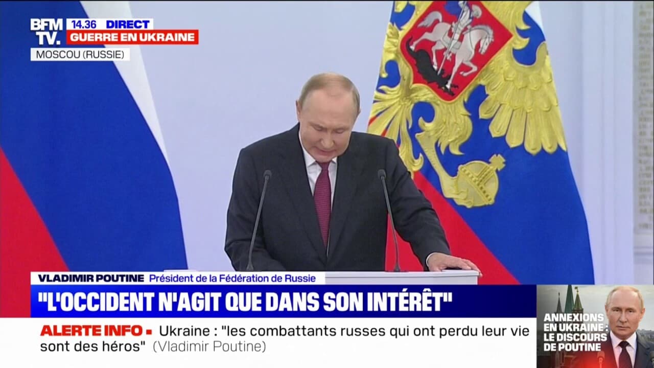 Vladimir Poutine dénonce la "haine" des "élites coloniales occidentales ...