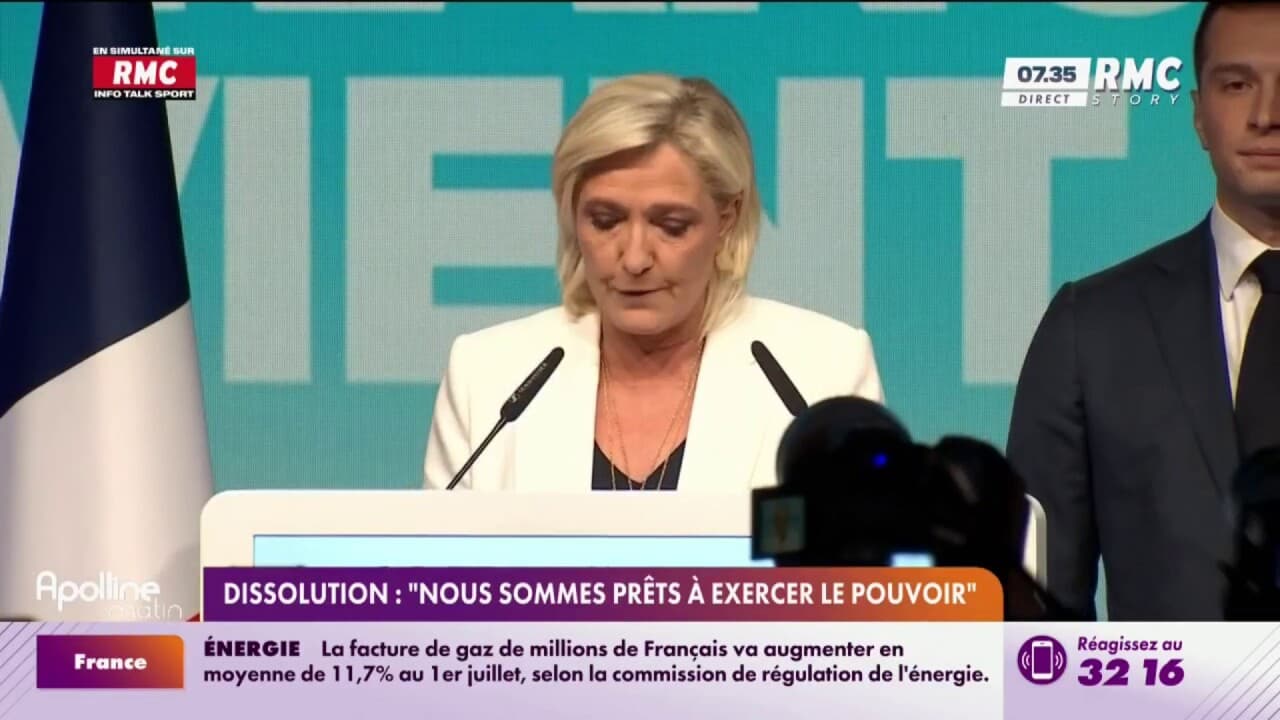 Marine Le Pen : "Nous sommes prêts à exercer le pouvoir"