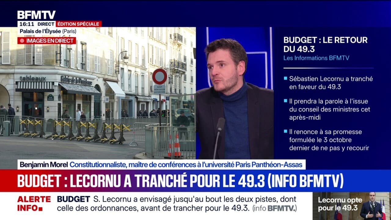 Budget: "Il n'y aura pas un seul 49.3, mais au minimum trois", explique ...