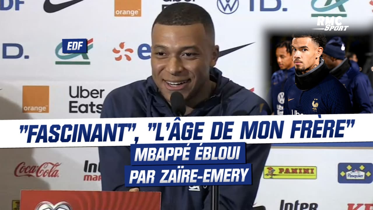 Équipe de France : "Fascinant", "l'âge de mon petit frère"... Mbappé ...