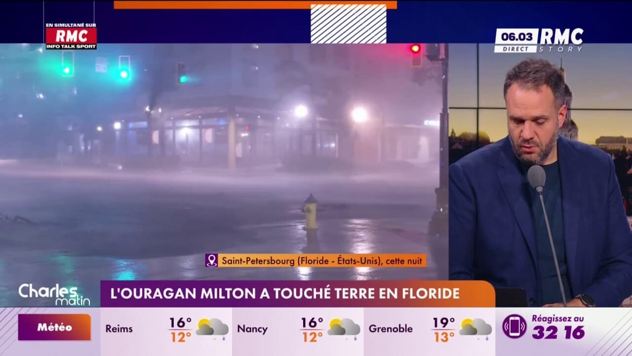 L'ouragan Milton a touché terre en Floride