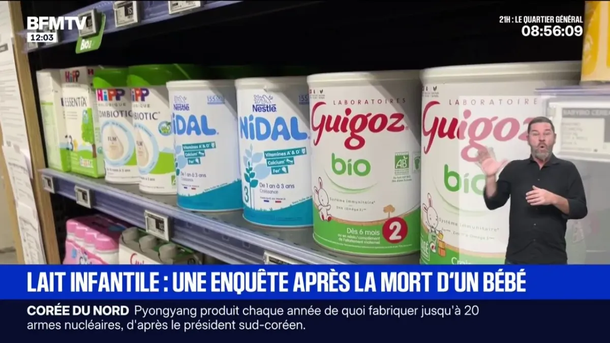 Lactalis lance un rappel de six lots de lait infantile de la marque ...