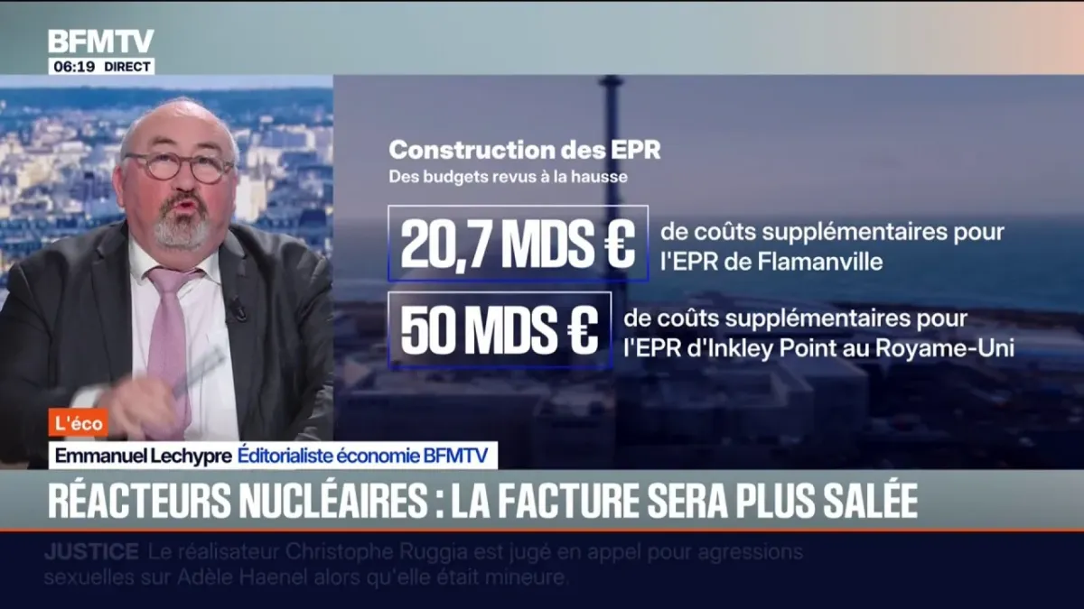 SIGNÉ BFM - EDF révise à la hausse le coût de construction maximal des ...