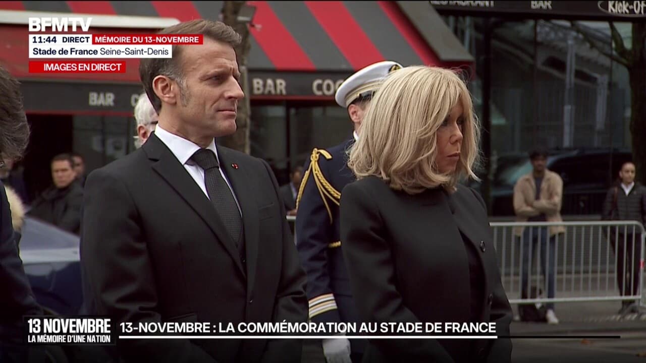 Commémorations du 13-Novembre: Emmanuel Macron dépose une gerbe de ...