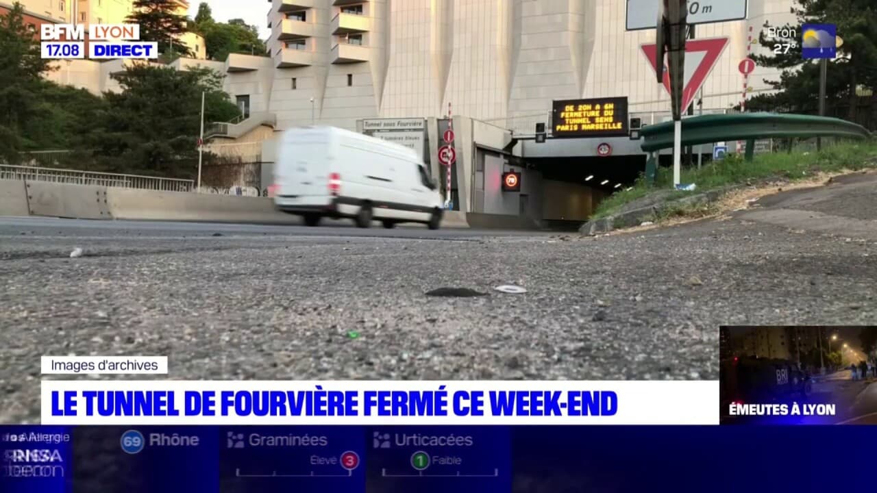 Le tunnel de Fourvière fermé ce week-end