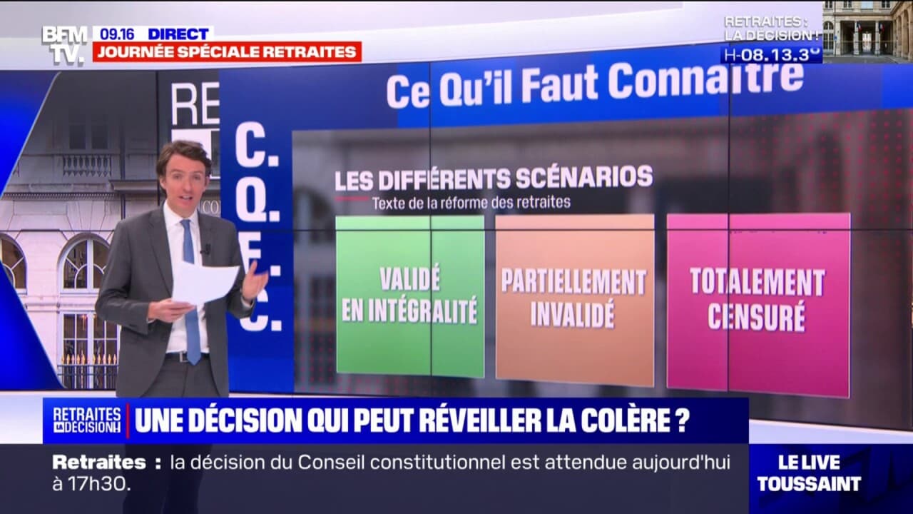 Le Conseil Constitutionnel Va T Il Bloquer La Réforme Des Retraites