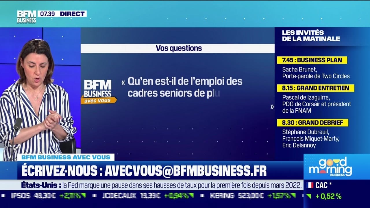 BFM Business avec vous : Comment attirer les cadres en 2023 ? - 15/06