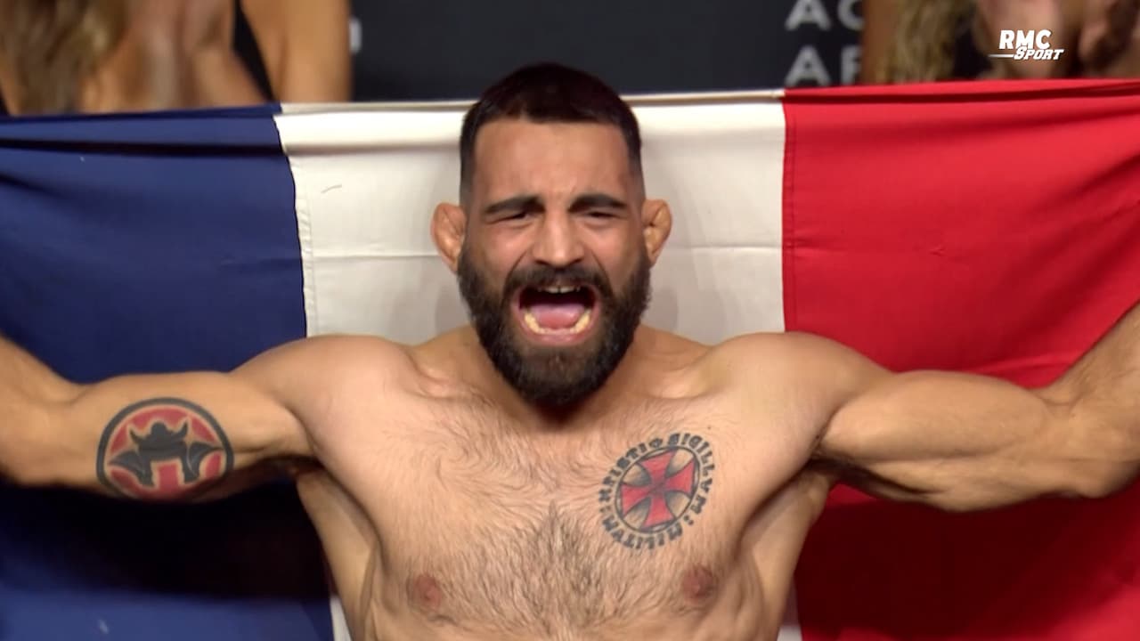 UFC Paris 2025 : Benoît Saint Denis en transe lors de son face à face ...